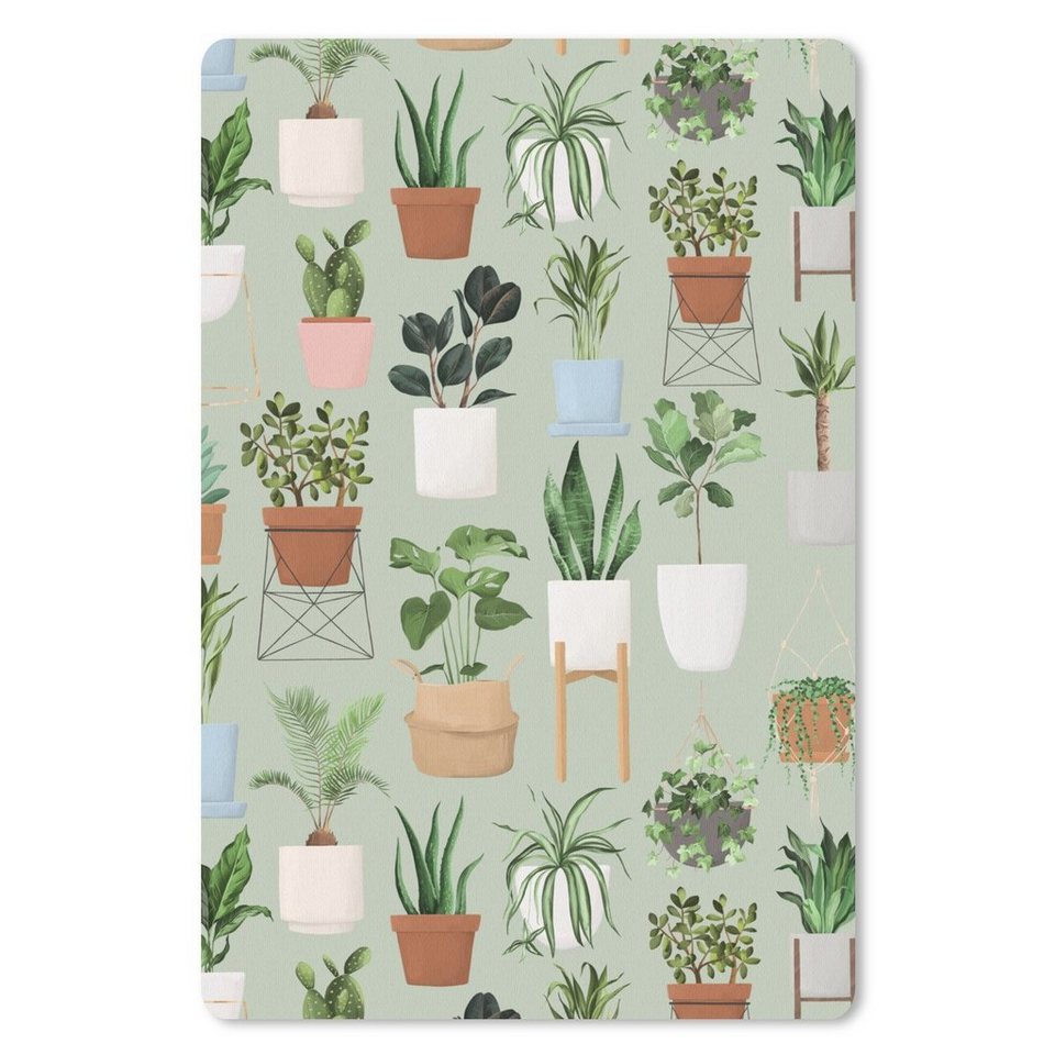 Muchowow Mauspad Pflanzen Zimmerpflanzen Pastell 1 St Mousepad