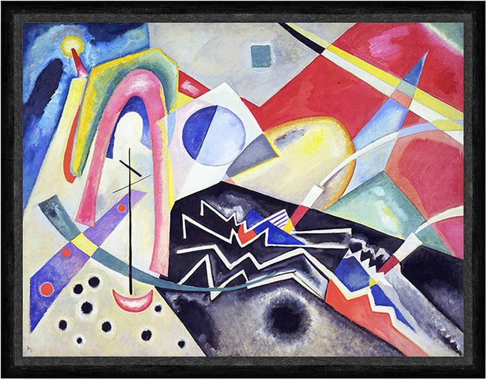 Kunstdruck White Zig Zags Wassily Kandinsky Linien Zickzack Formen