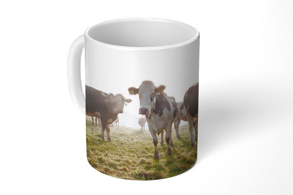Muchowow Tasse Valentinstag Geschenk Kühe Licht Gras Tiere