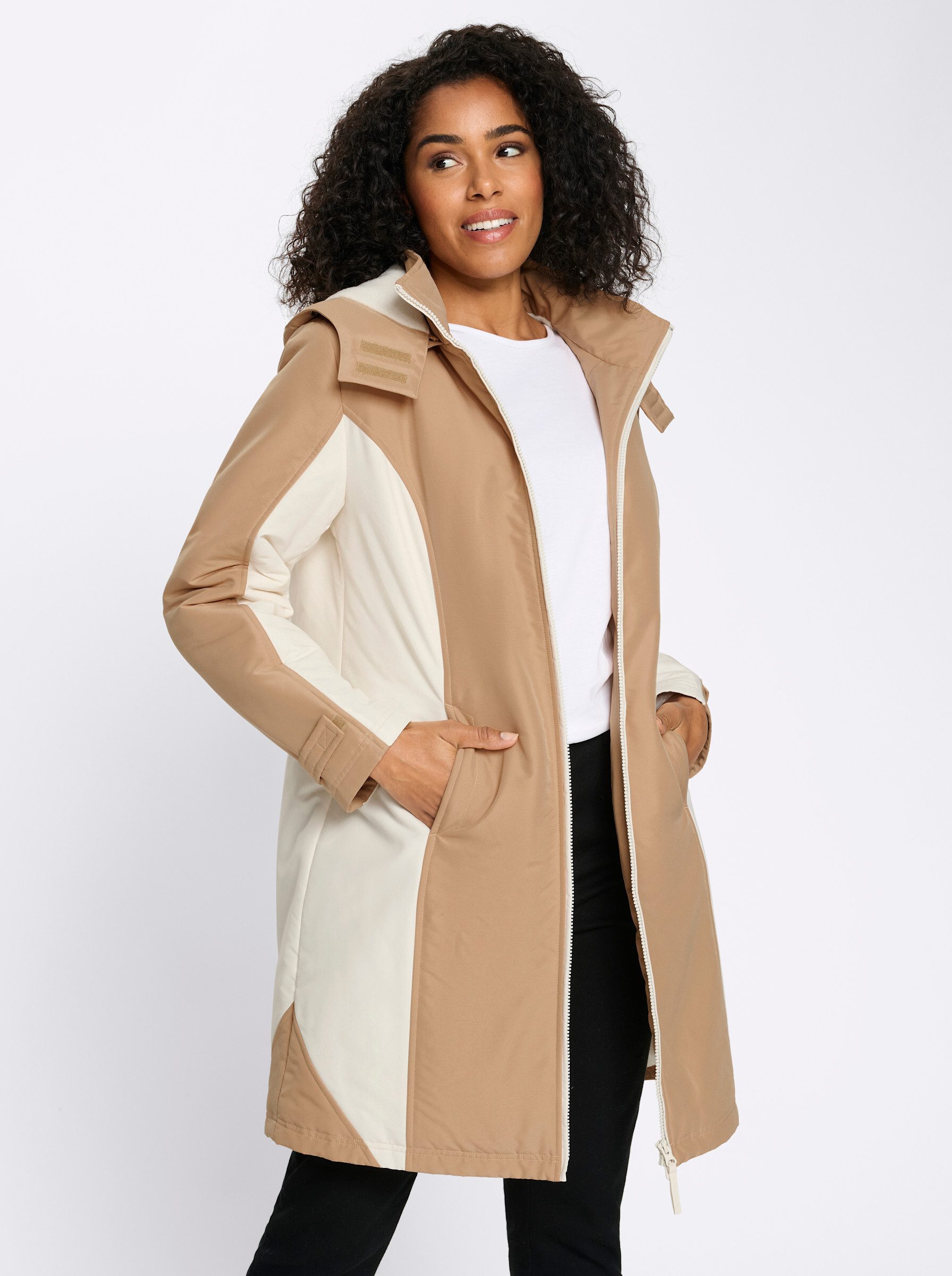 Sieh an! Langmantel Mantel, Wärmendes Fleece-Futter