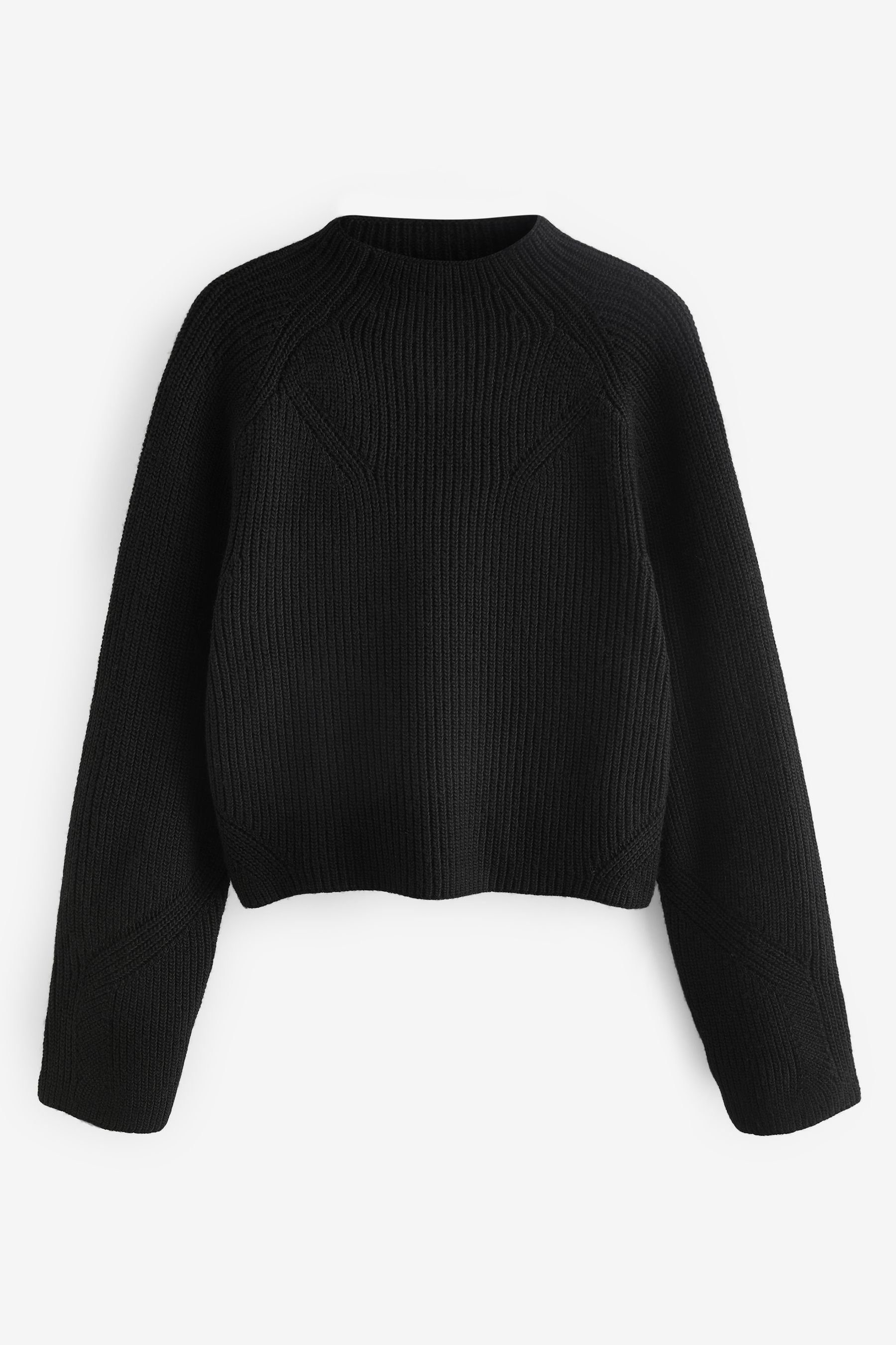 Next Stehkragenpullover Kurzer Gerippter Pullover Mit Angesetztem