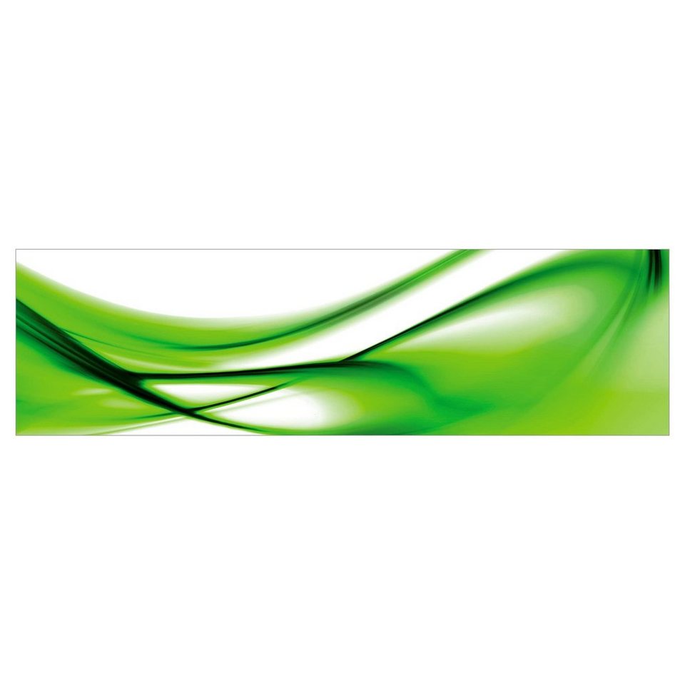 Bilderdepot24 Küchenrückwand Grün Dekor Abstrakt Wandpaneel Küche Green