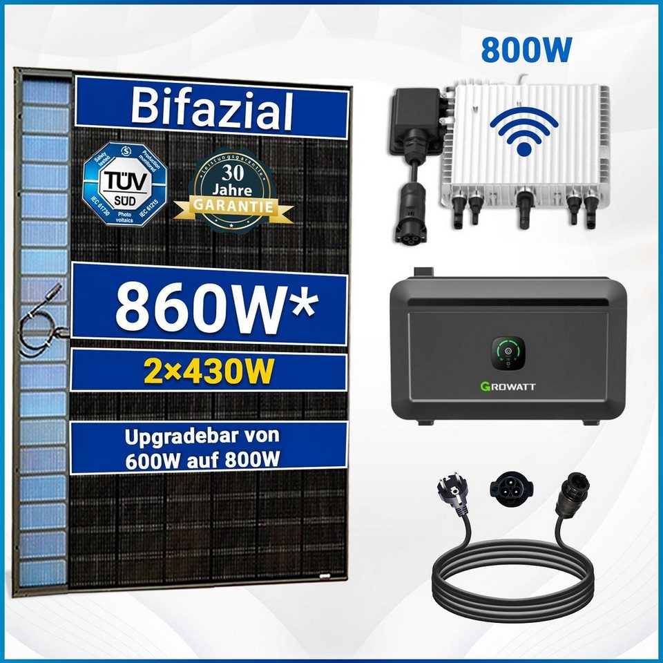 Solar Hook Etm Solaranlage 860w Balkonkraftwerk Mit Deye Wifi