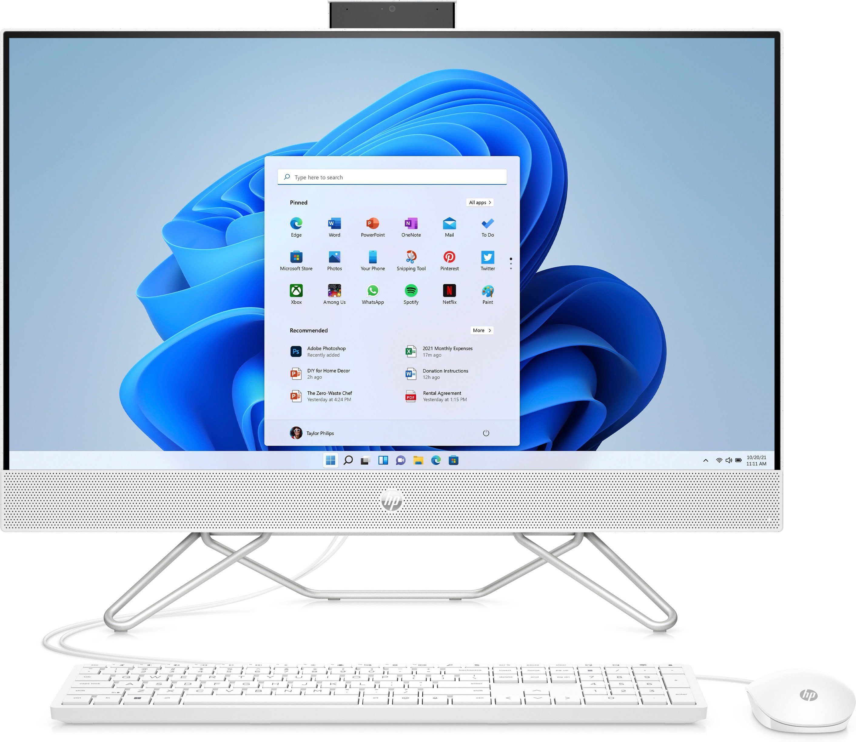 HP 27-cb1005ng Intel® Core™ i7 68,6 cm (27 Zoll) All-in-One PC (27 Zoll ...