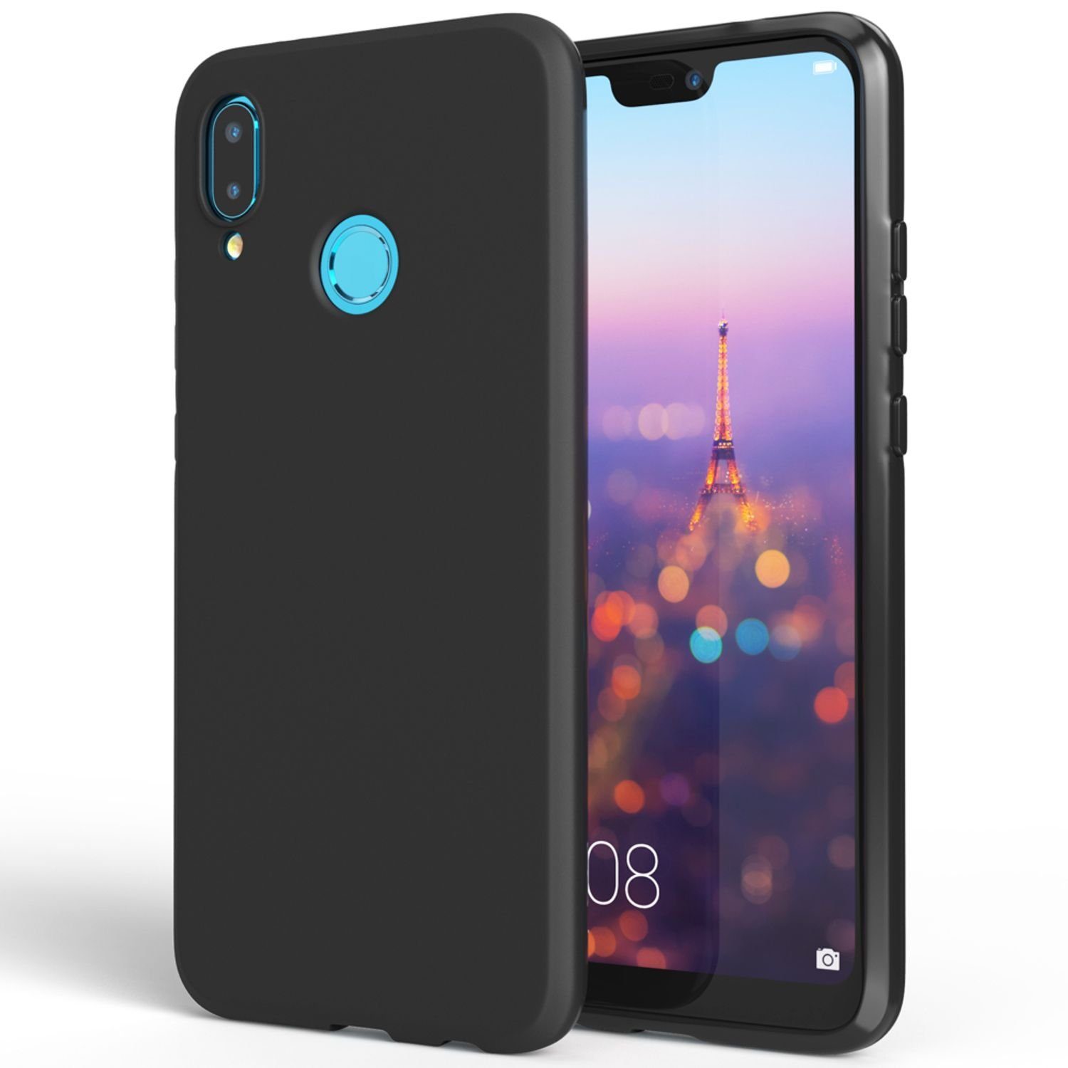 Nalia Smartphone Hülle Huawei P20 Lite Matte Silikon Hülle Anti