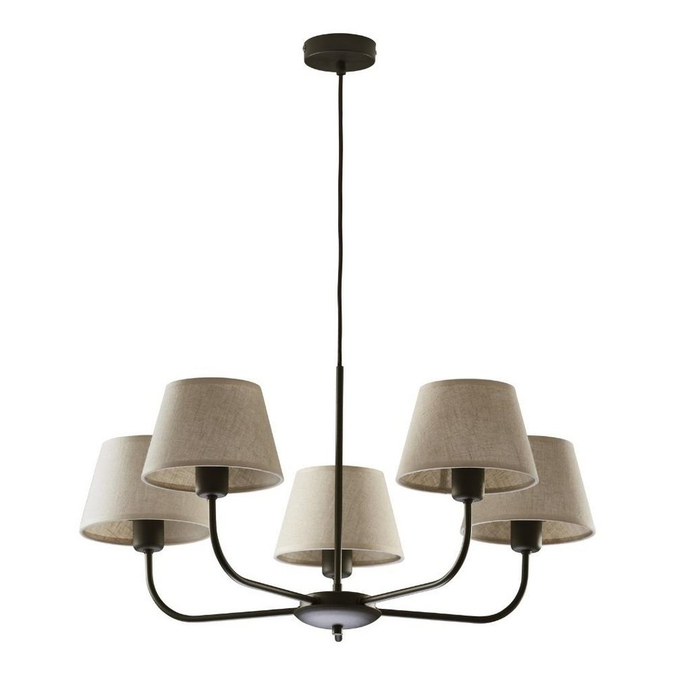 Famlights Hängeleuchte Pendelleuchte Richard In Braun Und Schwarz E27