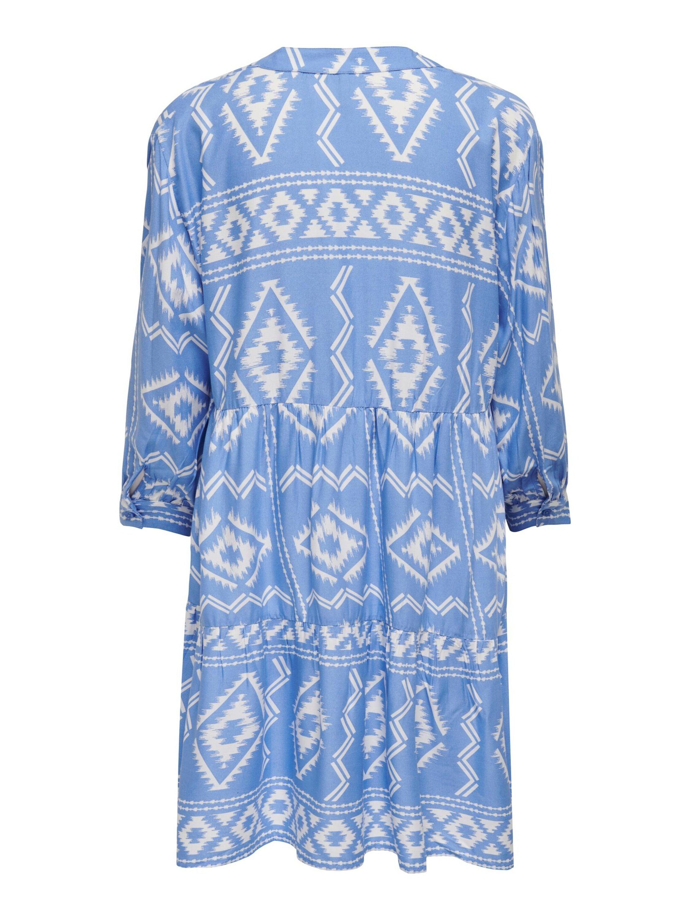 ONLY Blusenkleid Ally Athena (1-tlg) Drapiert/gerafft, 1-Knopf-Manschetten