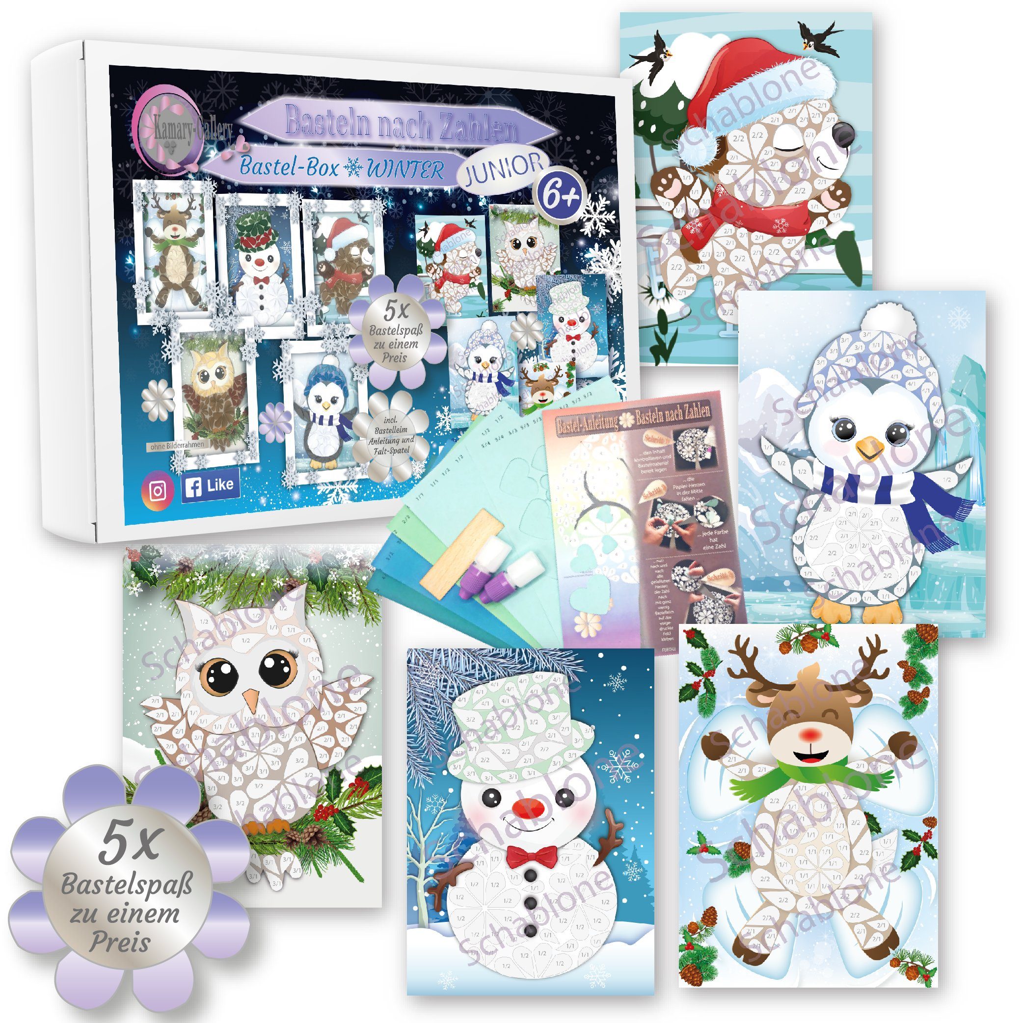 Kamary Gallery Basteln Nach Zahlen Kreativset Bastelset Serie Winter