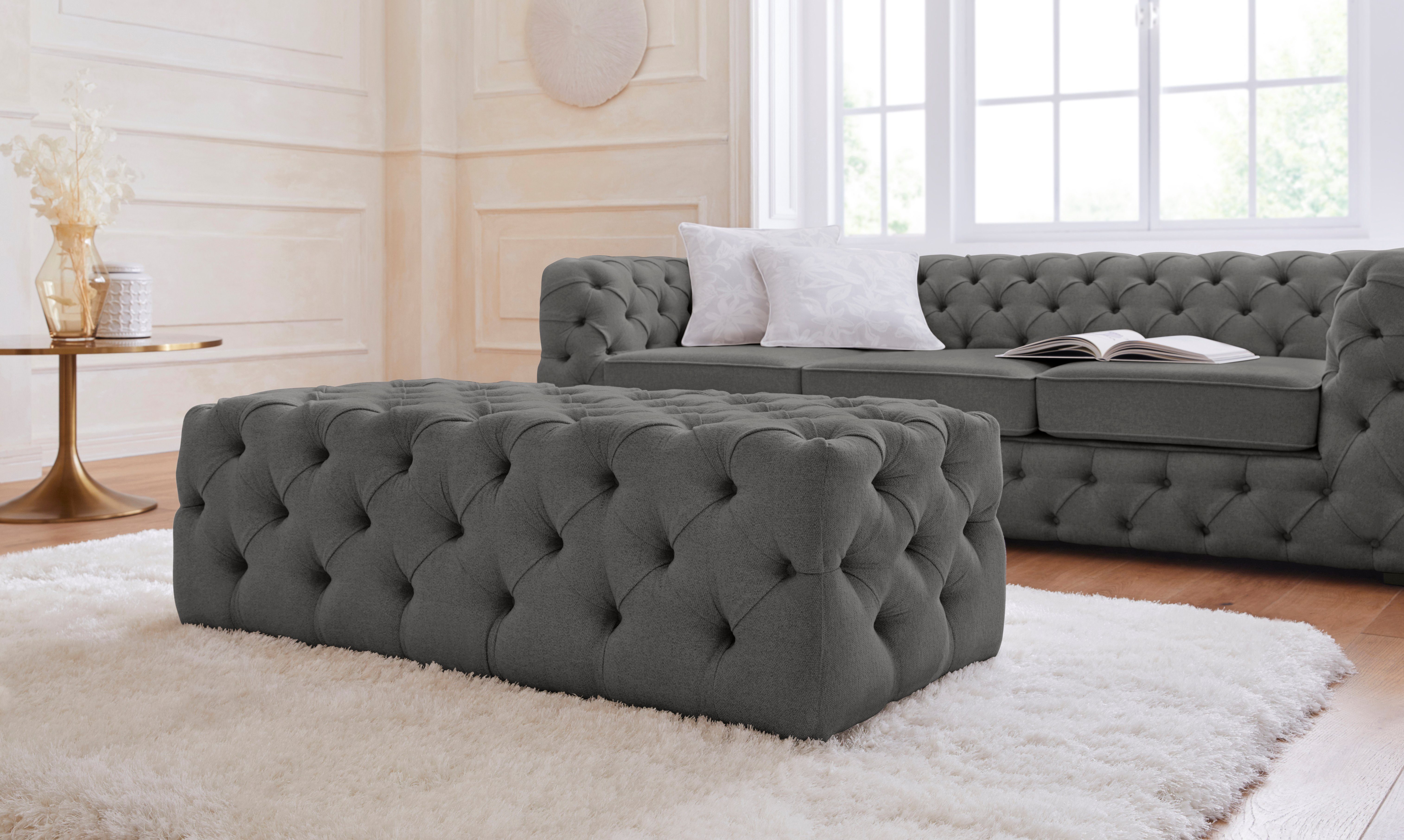 Graue Chesterfield Hocker online kaufen | OTTO