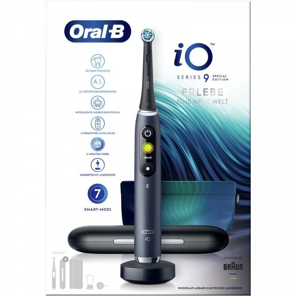 Oral-B Elektrische Zahnbürste iO Series 9 Special Edition - Elektrische Zahnbürste - black onyx ...
