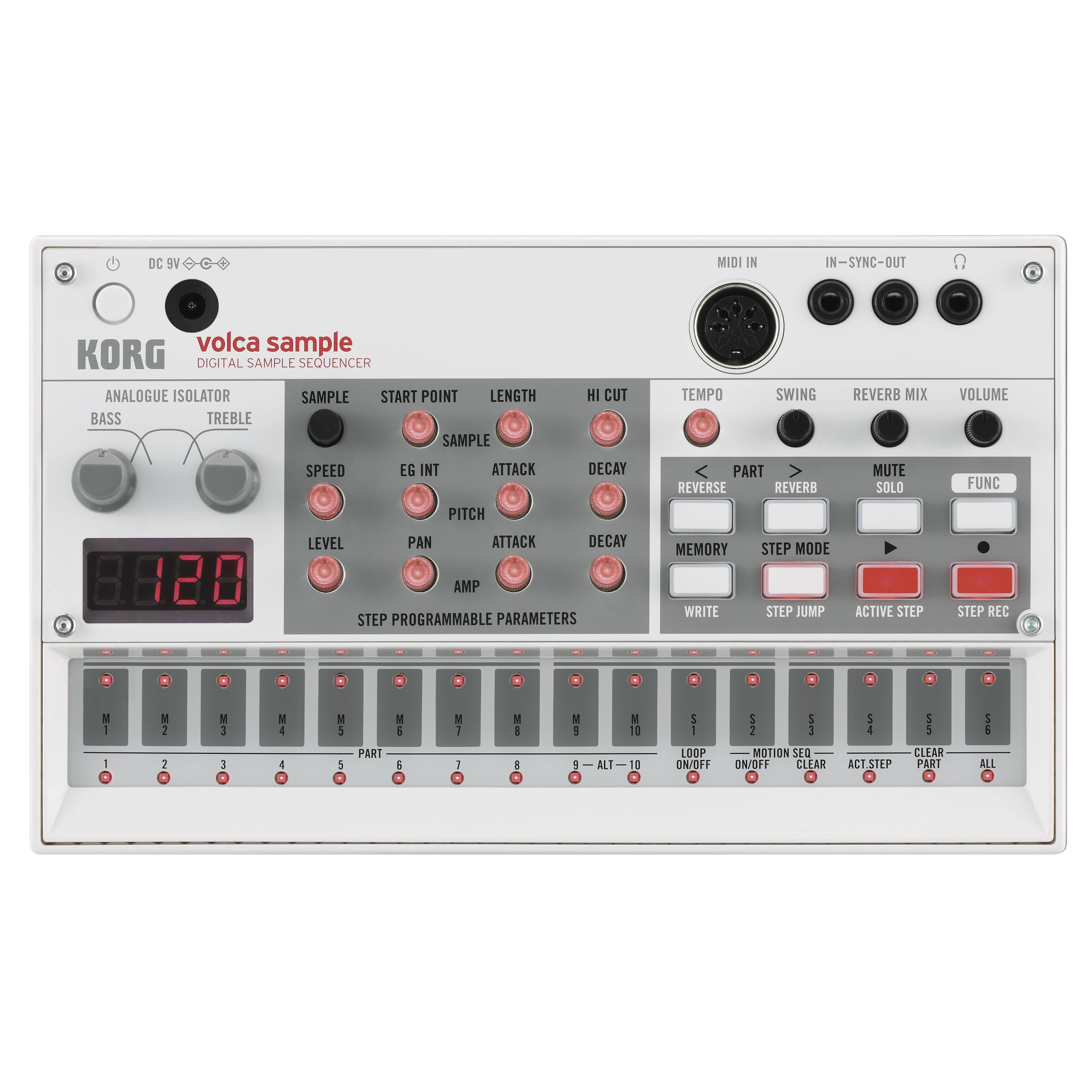 Korg Synthesizer (Synthesizer, Mini Synthesizer), volca sample - Sampler