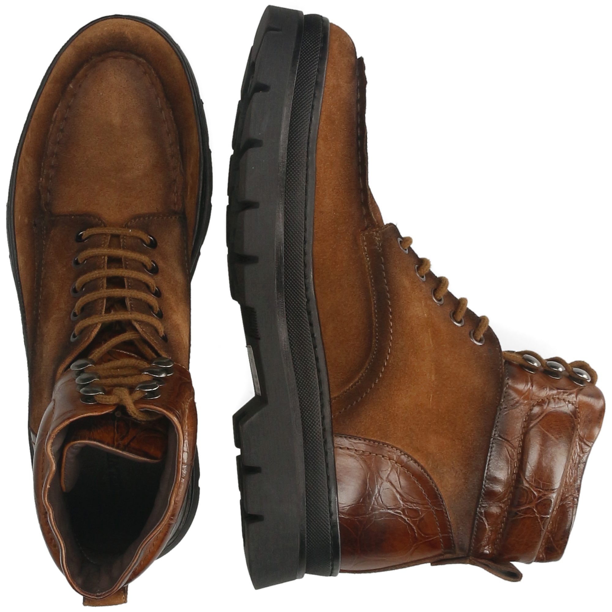 Melvin & Hamilton Jaden 1 Leder-Schnürstiefeletten für Herren ...