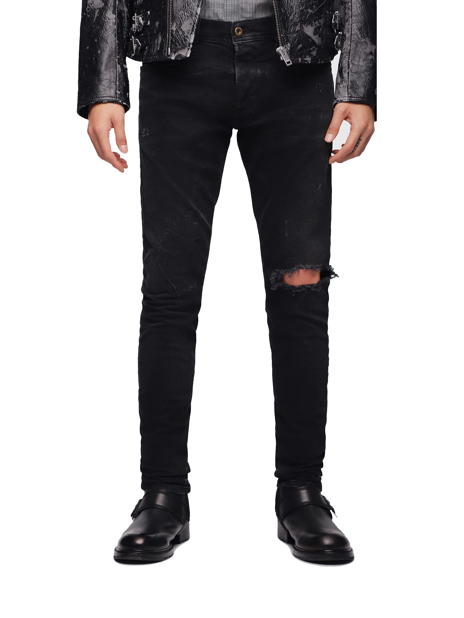 Diesel Slim-fit-Jeans Diesel Tepphar 069DV Herren Jeans Hose Slim Carrot