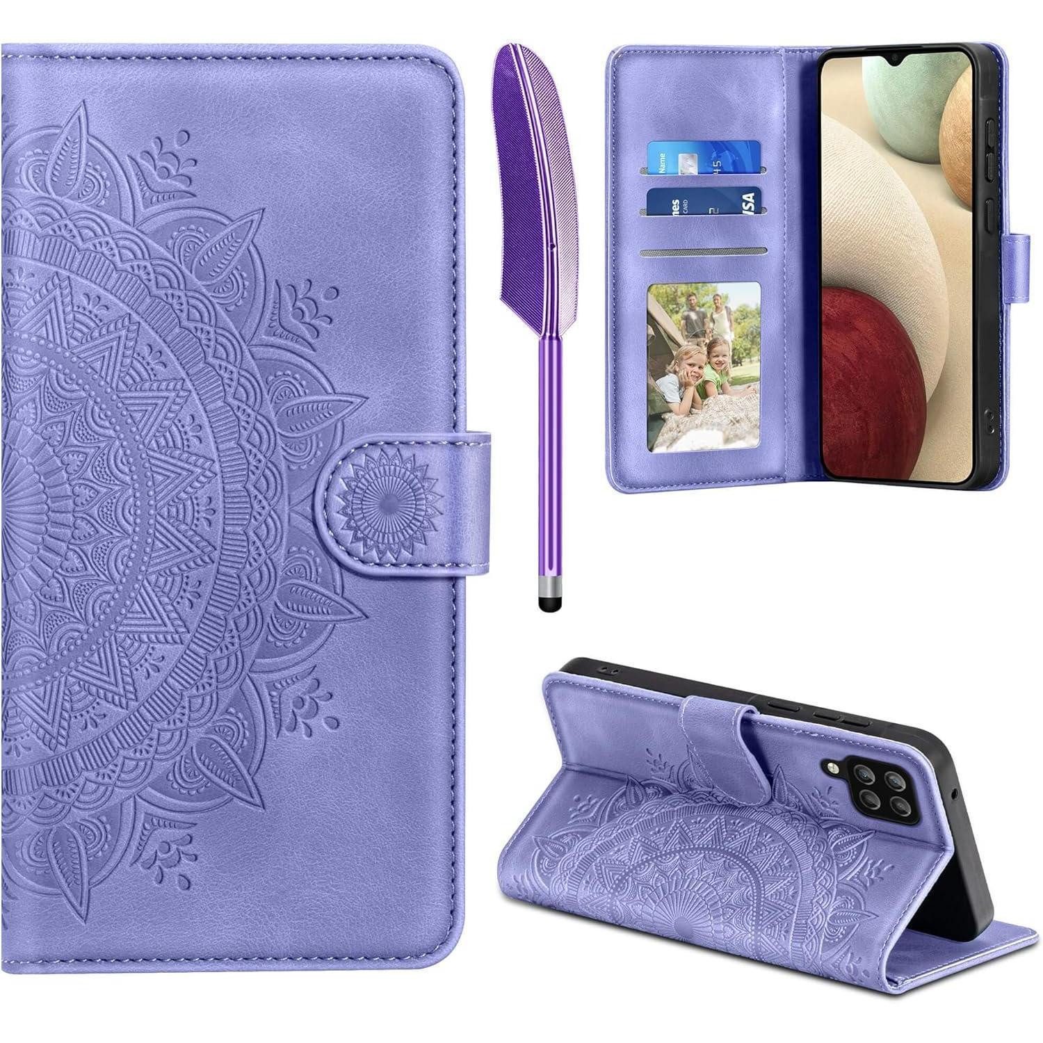 LuxusKollektion Flip Case Handyhülle Leder A56 Flip Kartenfach Magnet ...