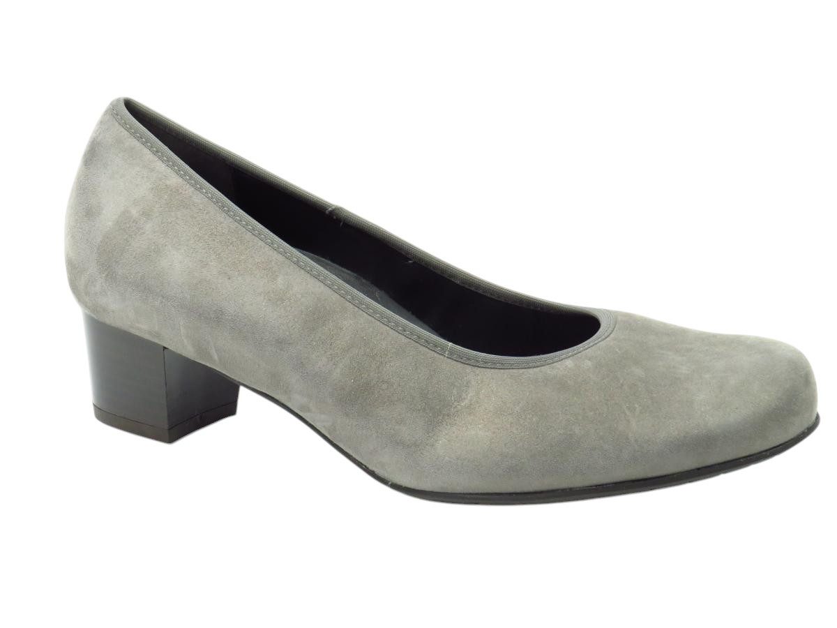 Semler Samt-Metall asphalt+ Pumps, Stiletto
