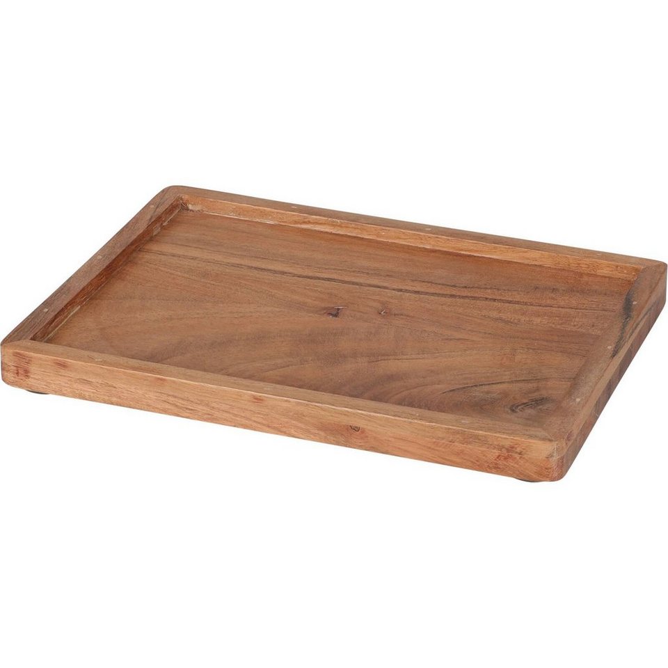 Home And Styling Collection Tablett Holz Küchentablett Serviertablett