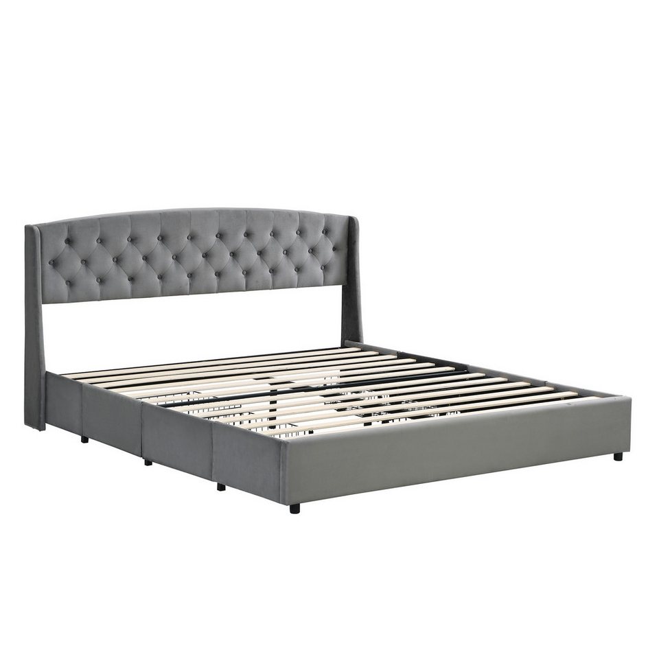 Hauss Sploe Polsterbett Polsterbett Doppelbett Funktionsbett Bettrahmen