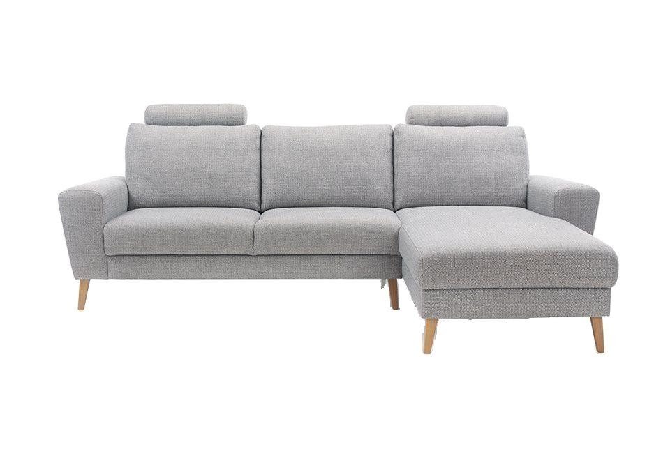 Jvmoebel Ecksofa Designer Graue L Form Couch Modernes Ecksofa Textil