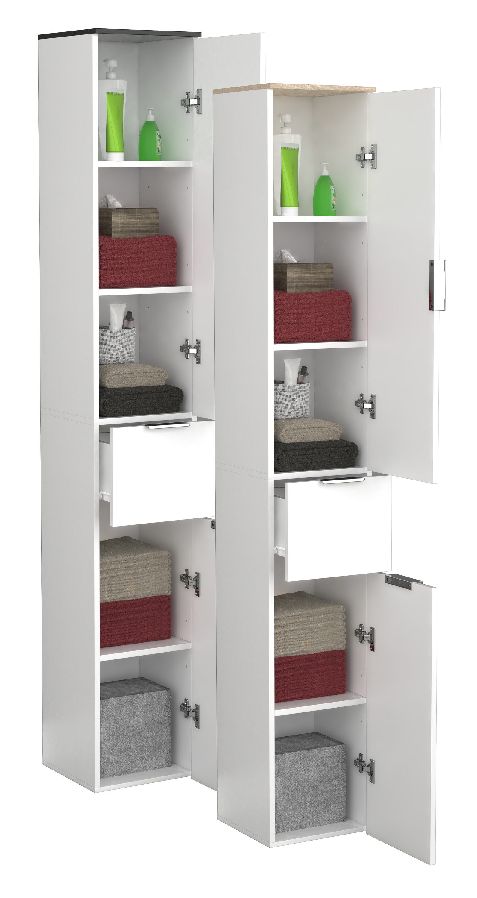 Vcm Hochschrank Holz Badmöbel Badschrank Hochschrank Donali 1 St Für