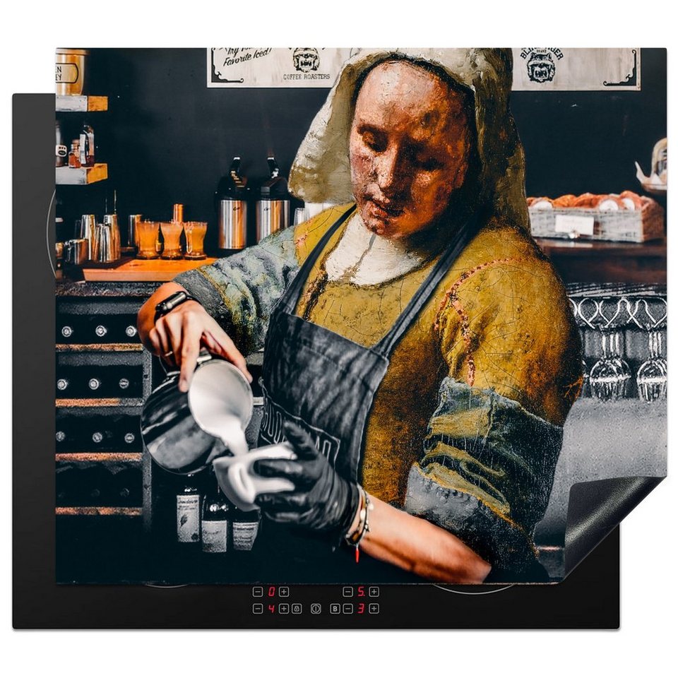 Muchowow Herdblende Abdeckplatte Milchmädchen Barista Kaffee