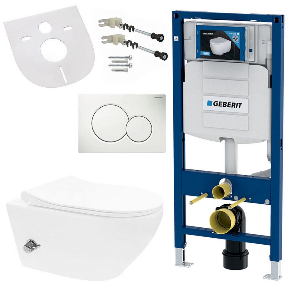 Geberit Tiefspül Wc Geberit Al55800 Set Geberit Spülrandloses Wand