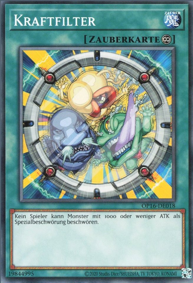 Recollectibles Sammelkarte Yugioh Karte Kraftfilter Deutsch Yu Gi Oh