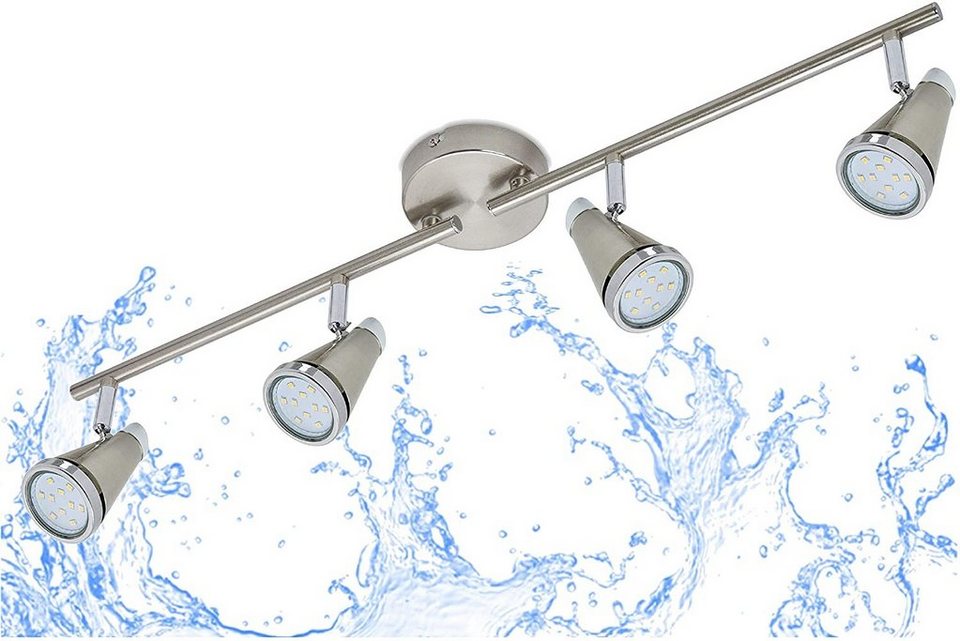 Trango Led Deckenleuchte 4 Flammig 1009 42 Led Badleuchte Wet Ip44 Bad