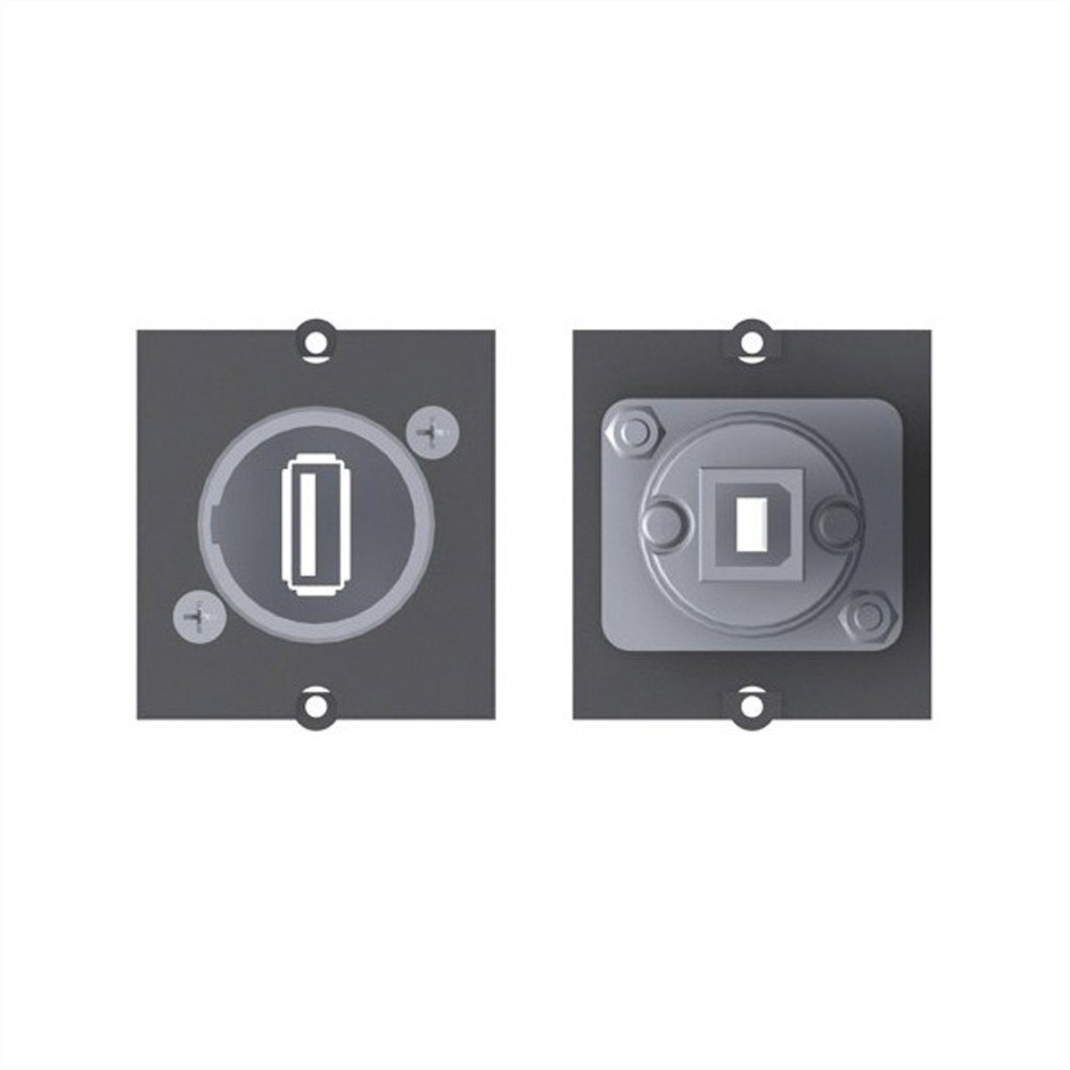 Bachmann Custom Modul 1x USB 2.0 A/B Netzwerk-Panel