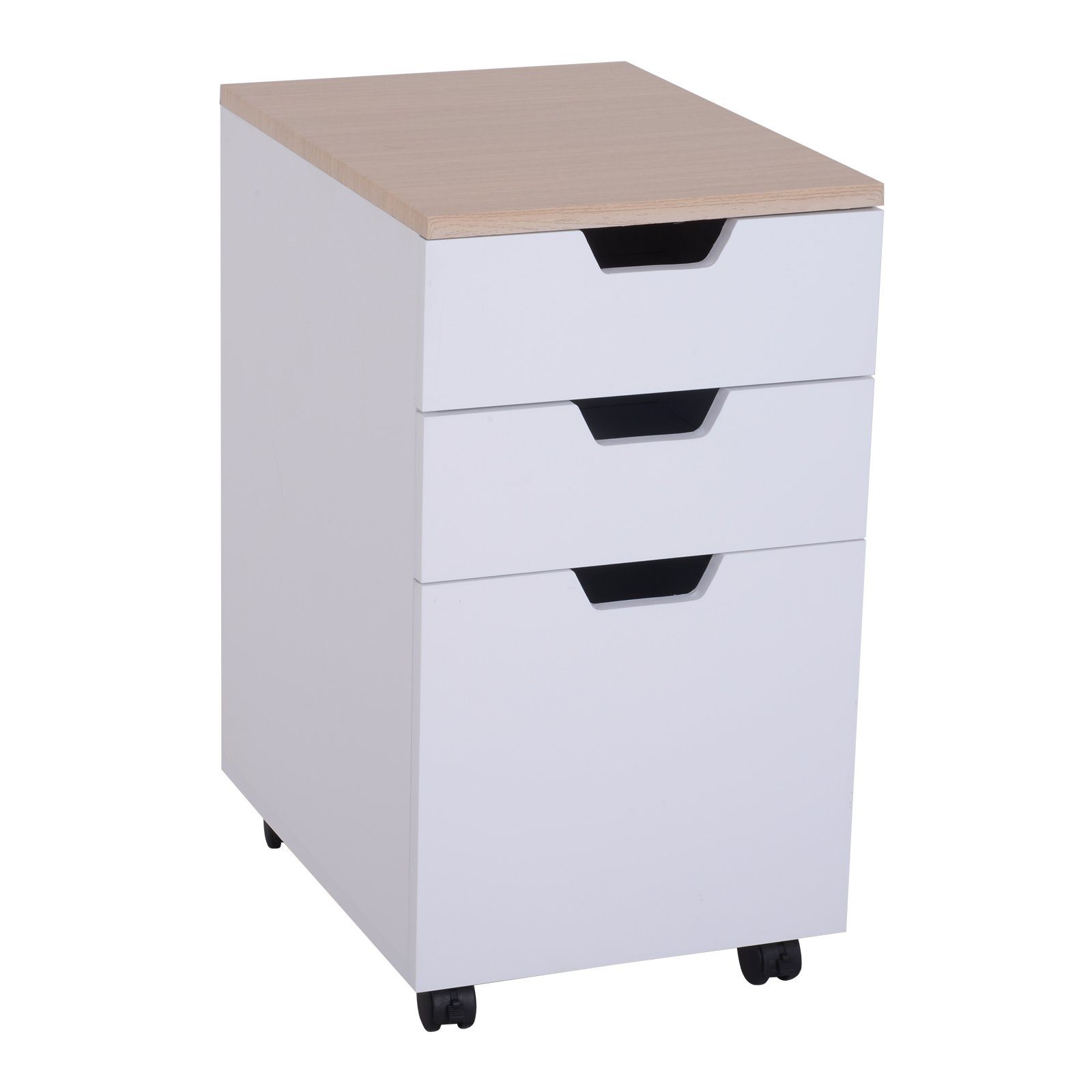 HOMCOM Rollcontainer »Beistellschrank auf Rollen« | OTTO
