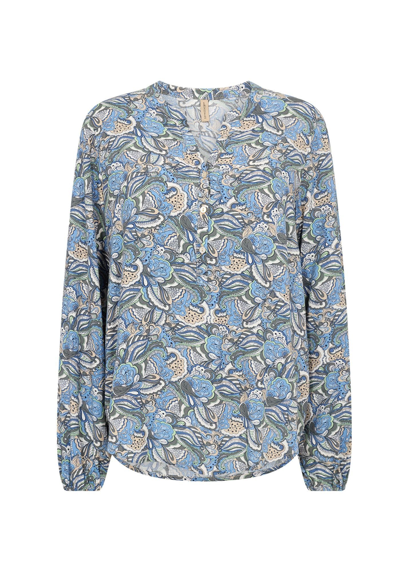 Soyaconcept Langarmbluse Bluse Bluse Mit Allover Muster Sc Adine 1