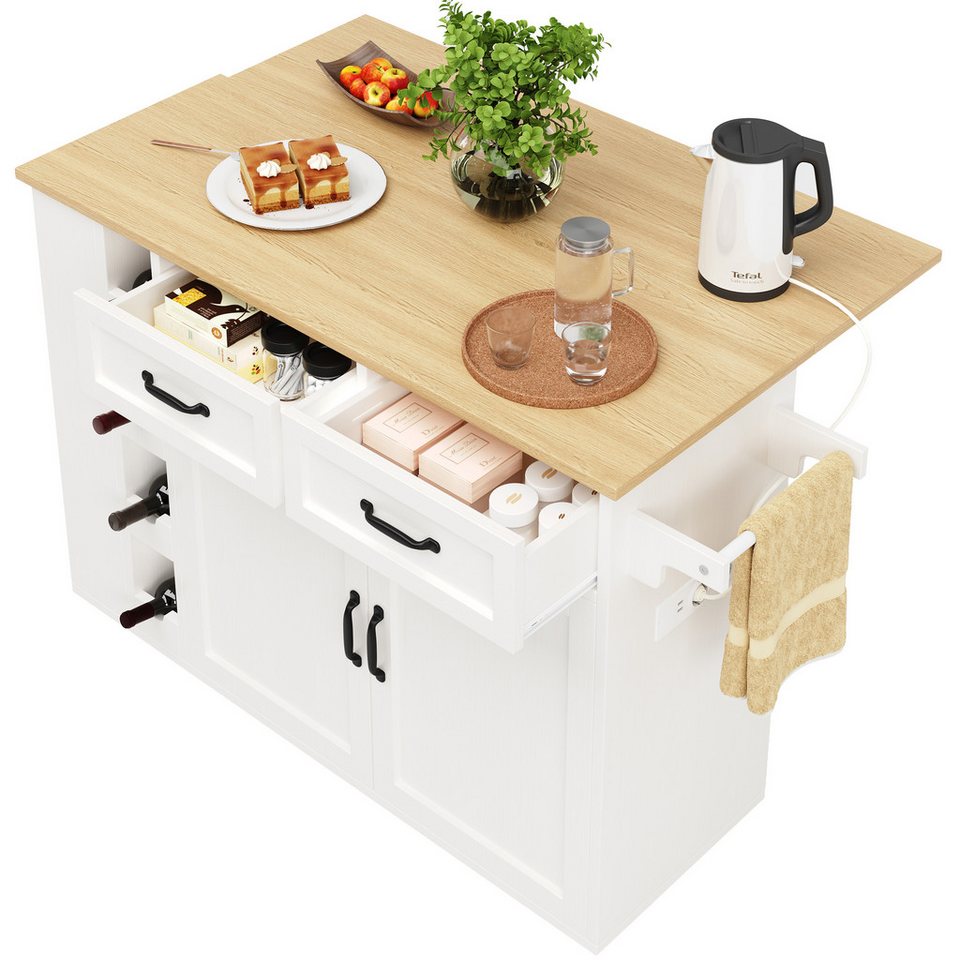 Modfu Küchenwagen Küchenschrank Speisewagen Buffetschrank Mit