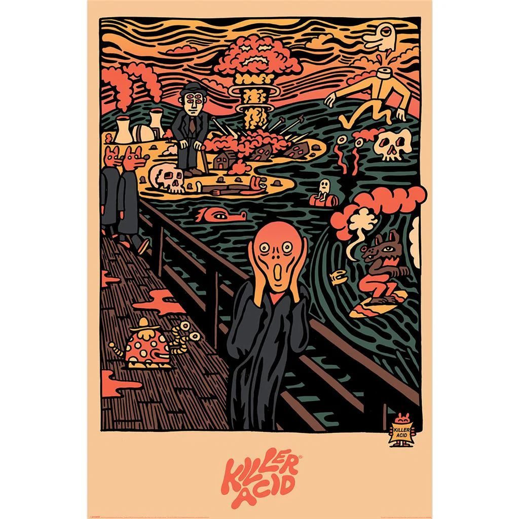 PYRAMID Poster Killer Acid Poster Scream A Psychedelic Twist on a ...