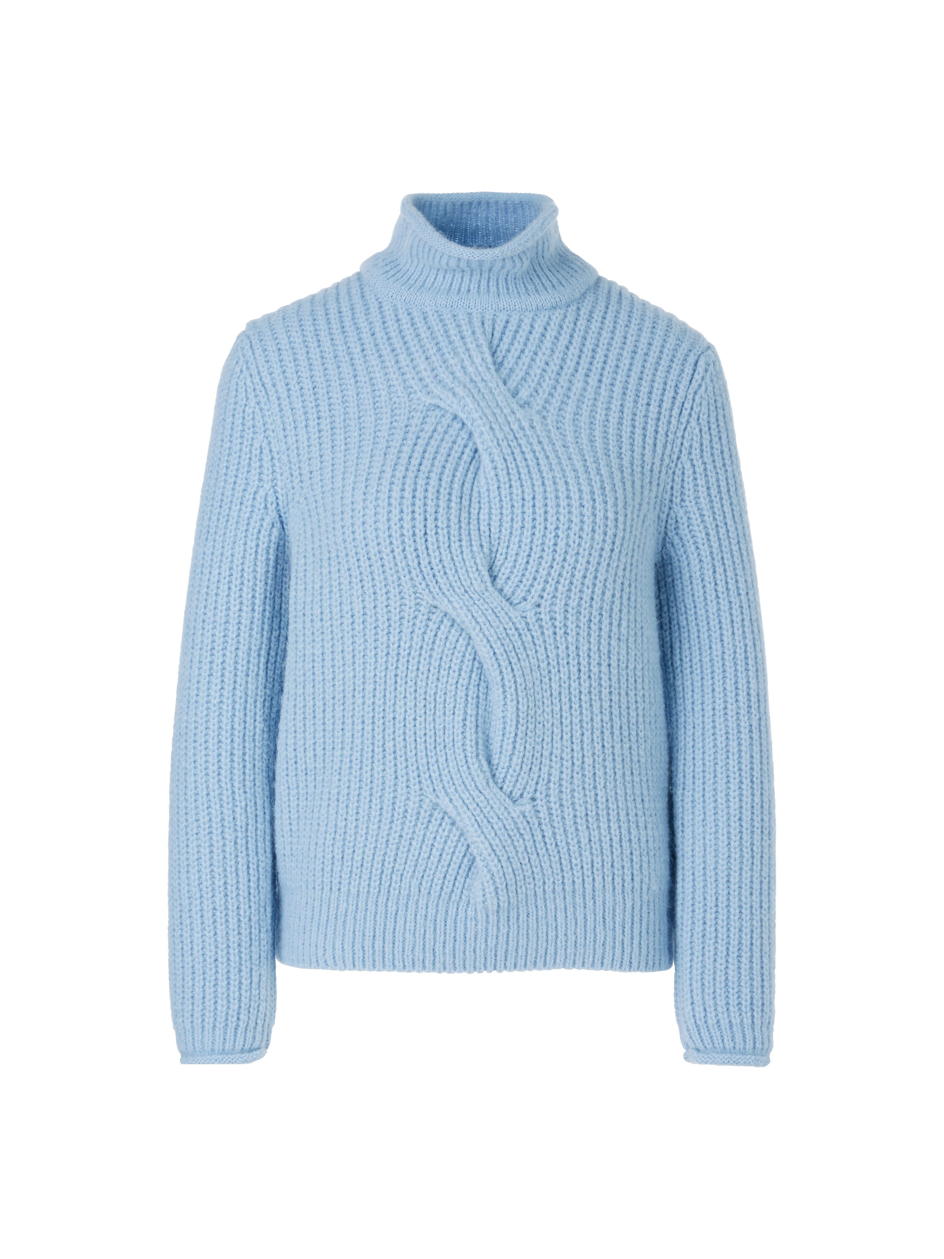 Marc Cain Strickpullover Sweater mit Zopf - Knitted in Germany