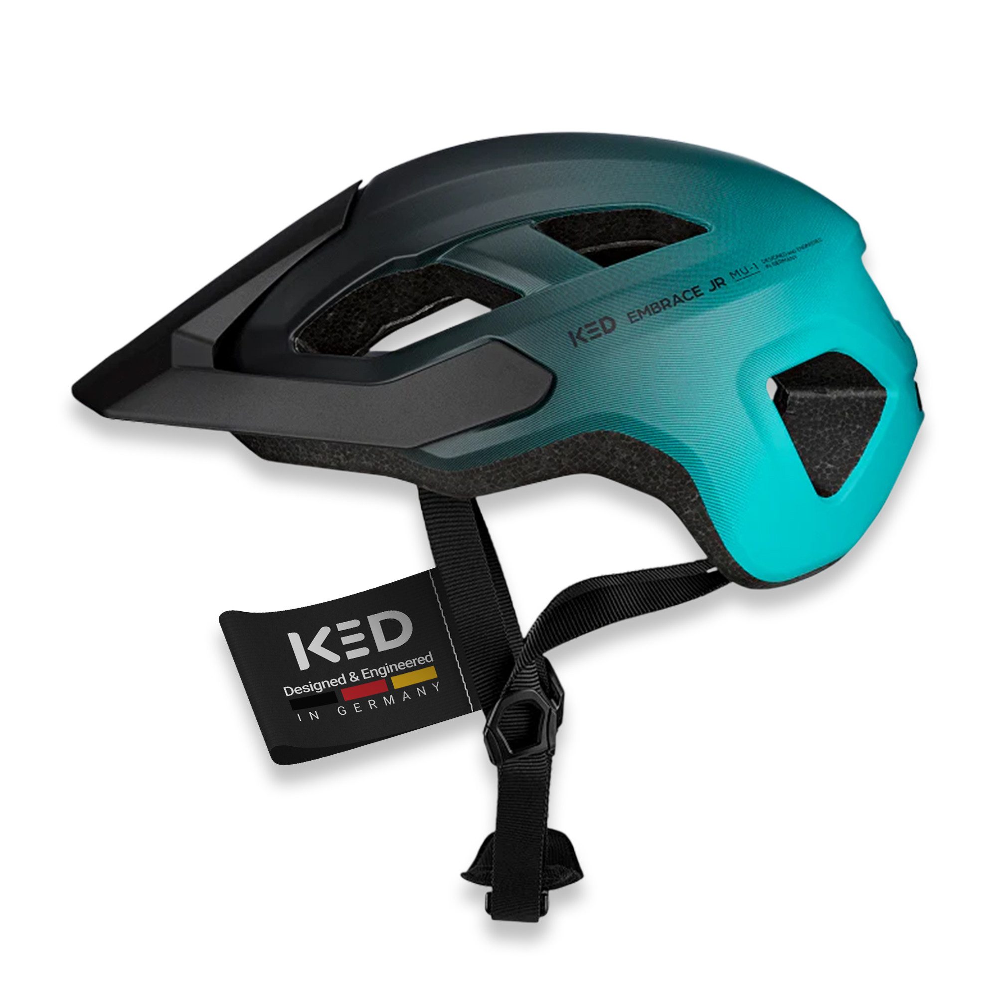 KED Fahrradhelm Embrace Jr Fahrradhelm – Jugendhelm, mit Integriertem ...