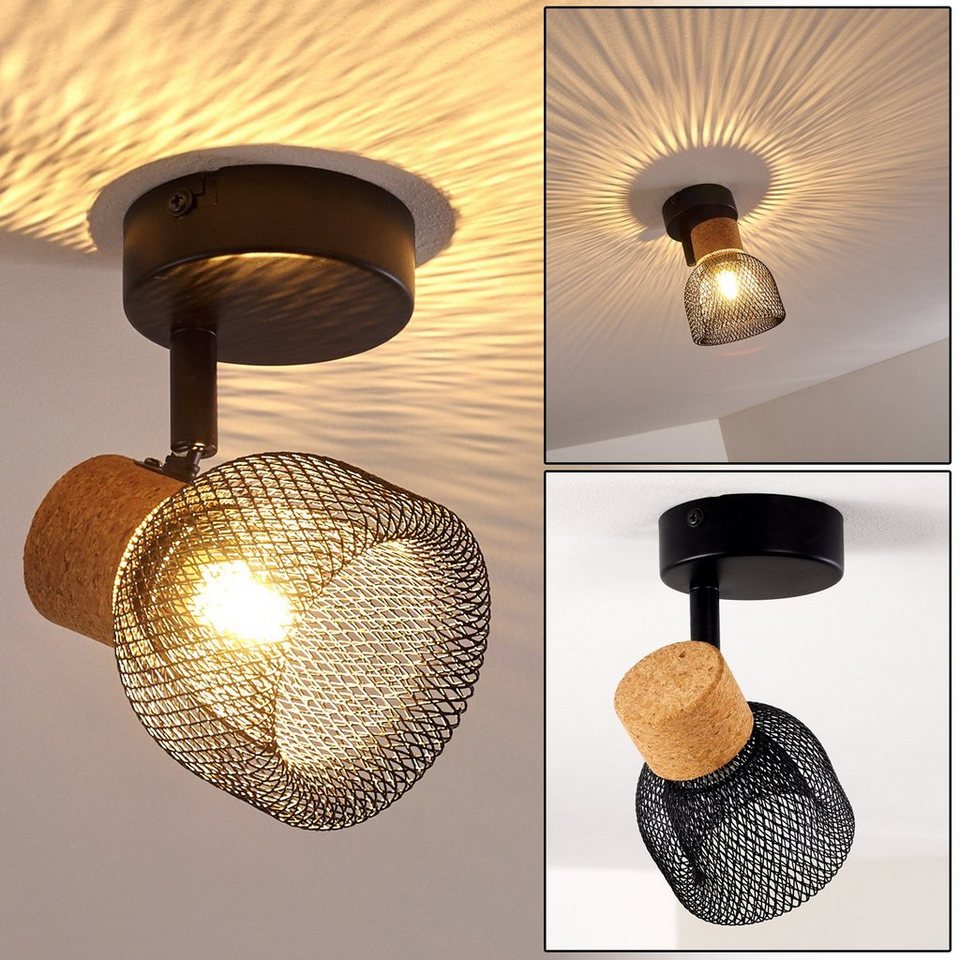 Hofstein Deckenleuchte Fara Verstellbare Retro Wandlampe Aus Metall