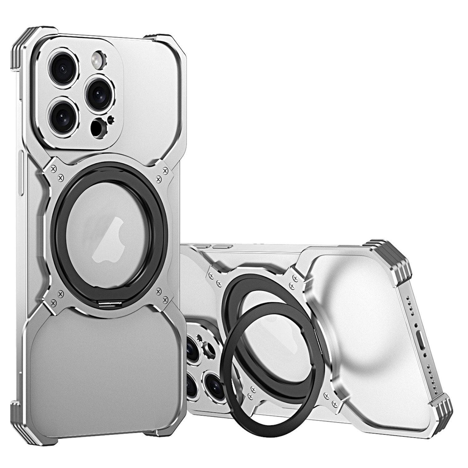 Wigento Handyhülle Für Apple Iphone 16 Pro Max Metall Hülle