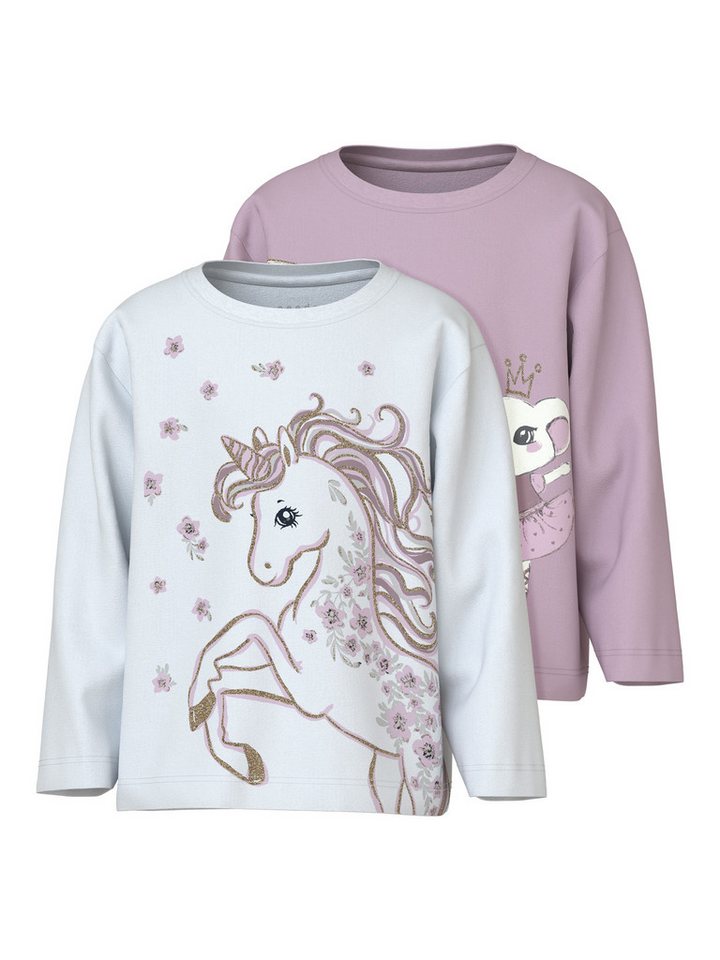 Name It Langarmshirt Nmfvaliane 2p Ls Nreg Top Packung 2 Tlg