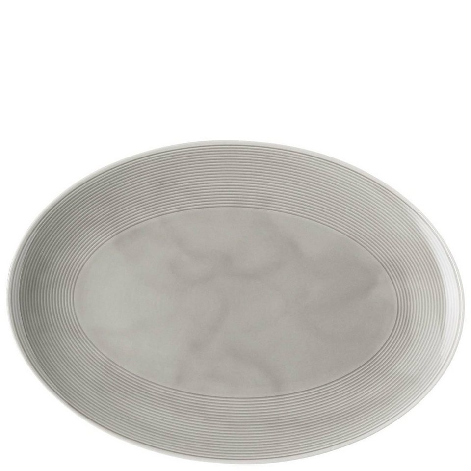 Thomas Porzellan Servierplatte Platte Oval 34 Cm Loft Moon Grey 2