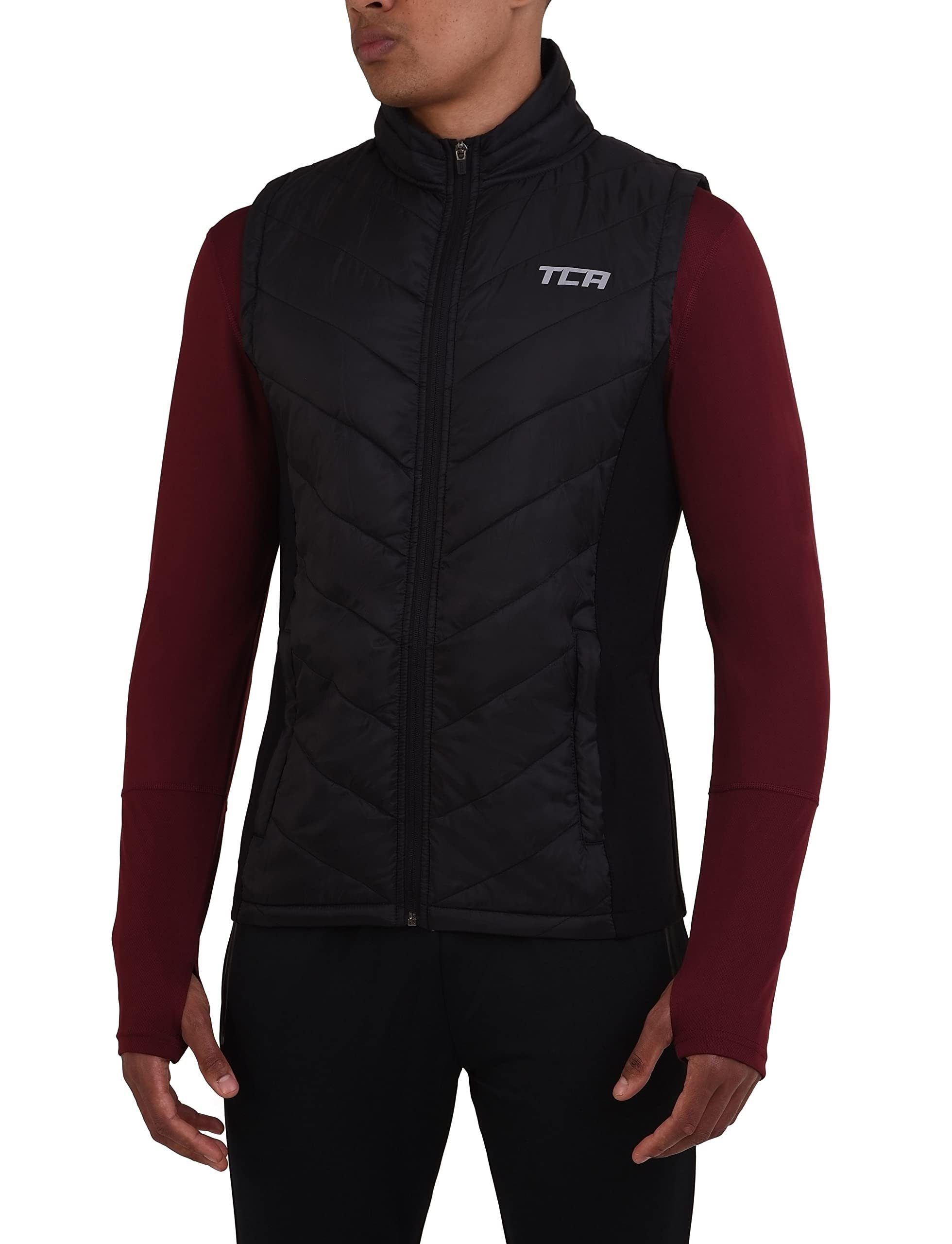 Tca Kurzjacke Tca Herren Excel Runner Weste Schwarz Xl