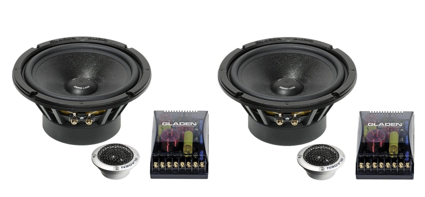 Gladen Audio Zero Pro 165.2 DC 16,5cm System Auto-Lautsprecher (Gladen ...