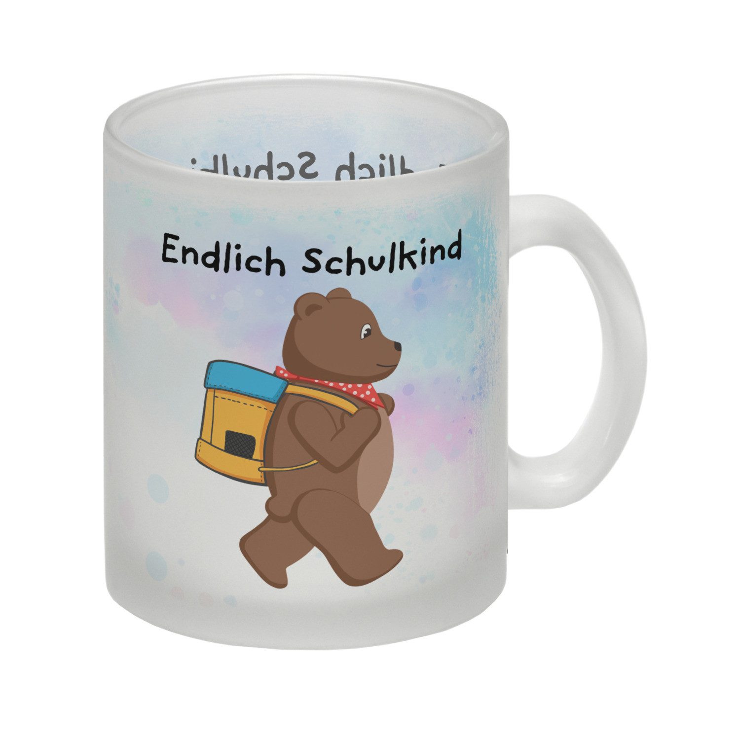 Speecheese Tasse Endlich Schulkind Bär Glas Tasse Für Die Einschulung