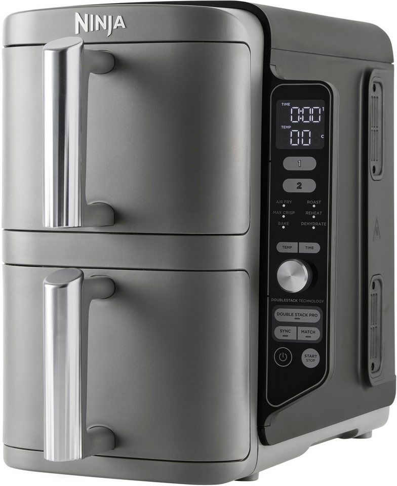 NINJA Heißluftfritteuse SL400EU Double Stack XL, 2470 W, 6 ... NINJA Heißluftfritteuse SL400EU Double Stack XL, 2470 W, 6 ...