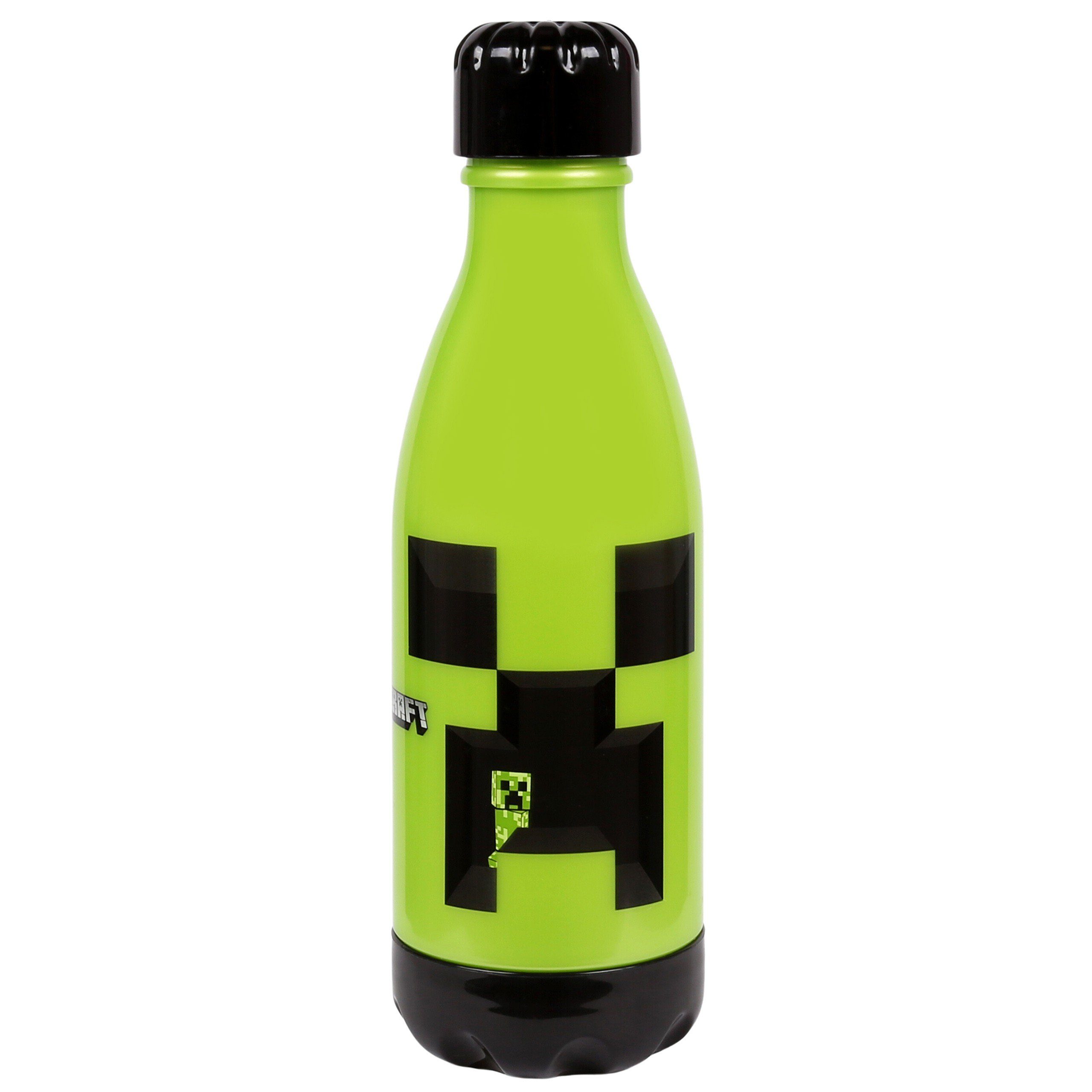 Sarciaeu Trinkflasche Minecraft Grüne Trinkflasche 560ml