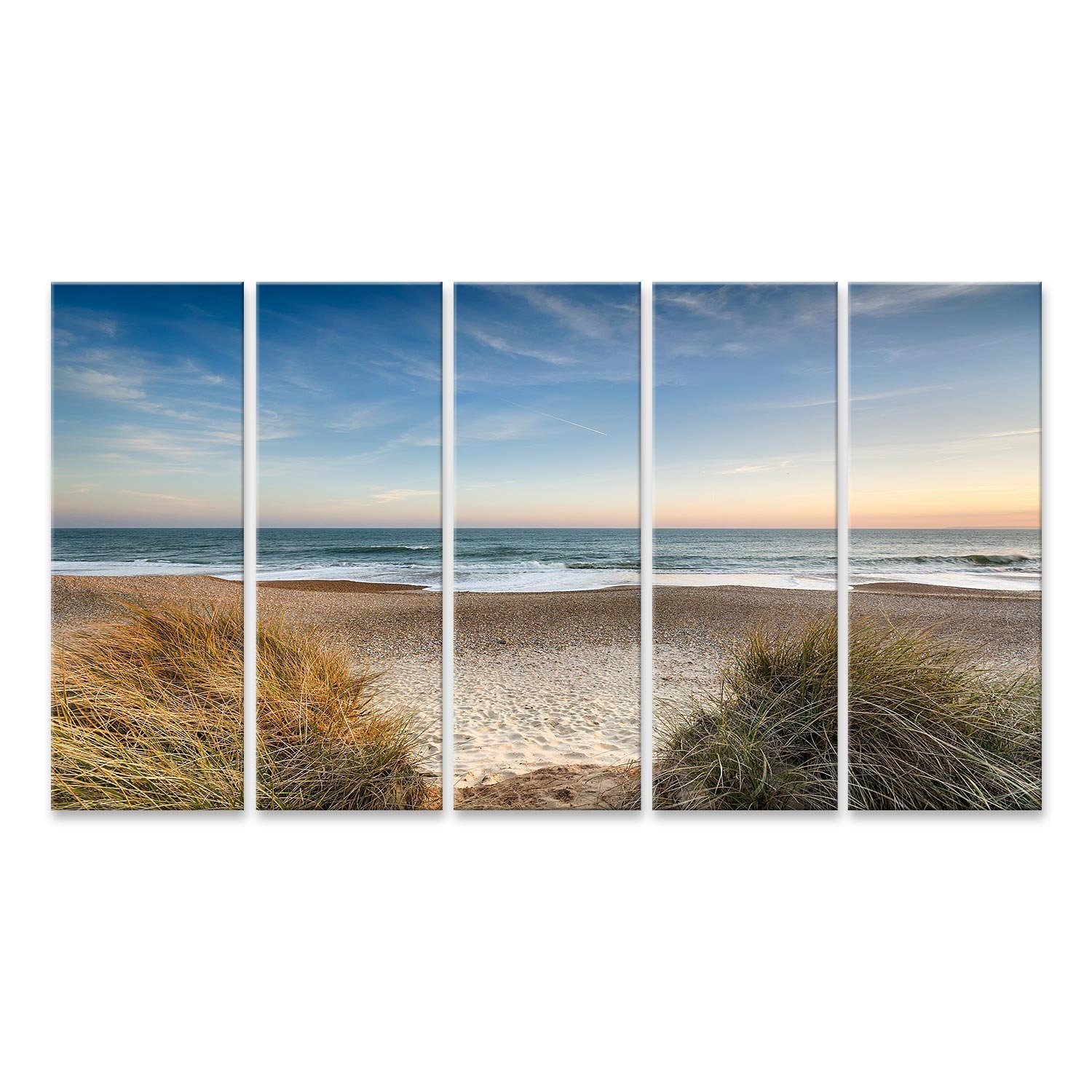 islandburner Leinwandbild Bild auf Leinwand Dünen Strand Sand Meer Nordsee Inseln Wandbild Poste