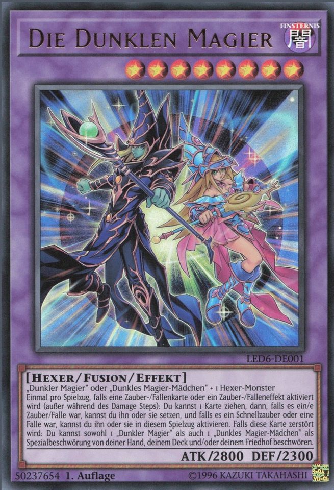 Recollectibles Sammelkarte Yugioh Karte Die Dunklen Magier Deutsch Yu