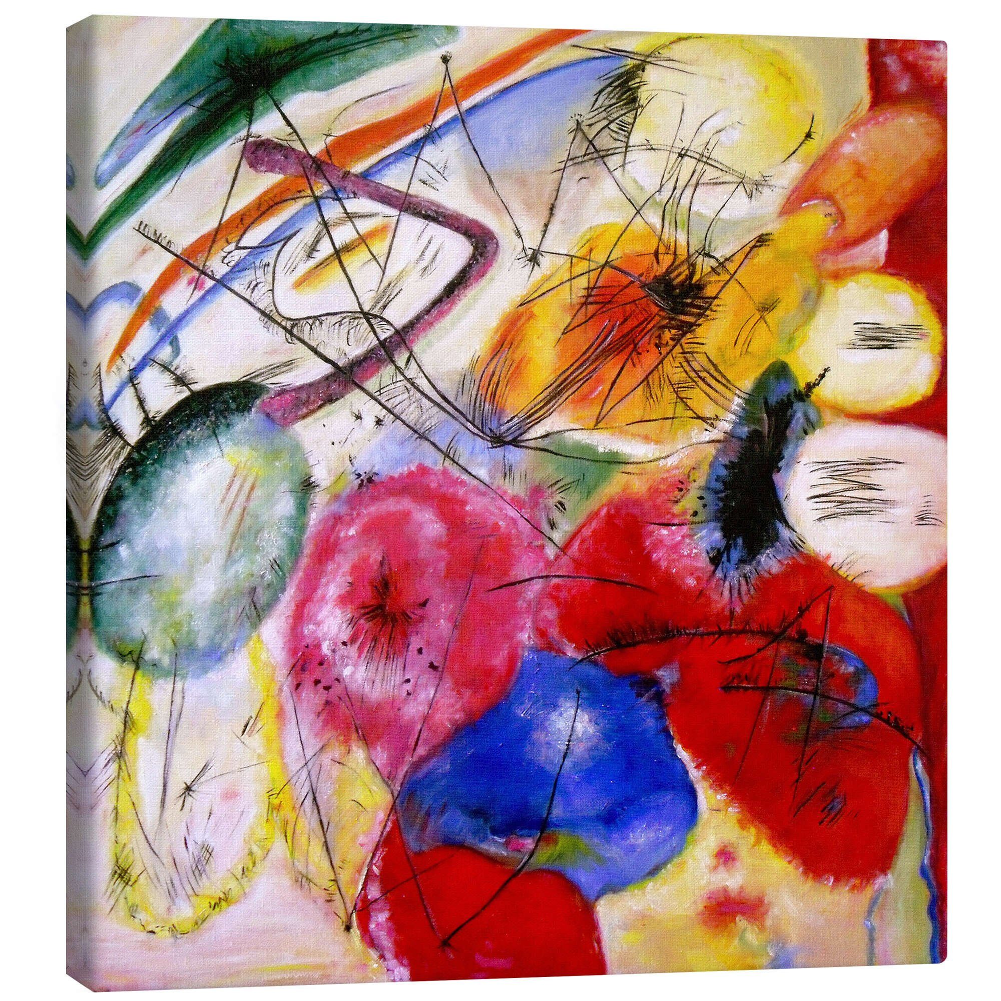 Posterlounge Leinwandbild Wassily Kandinsky Schwarze Linien