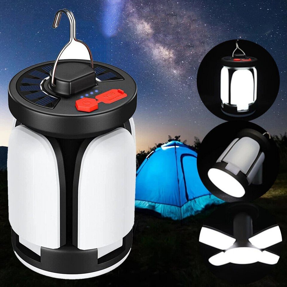Wilgoon Led Solarleuchte Solar Campinglampe Led Aufladbar 3600 Mah 1000