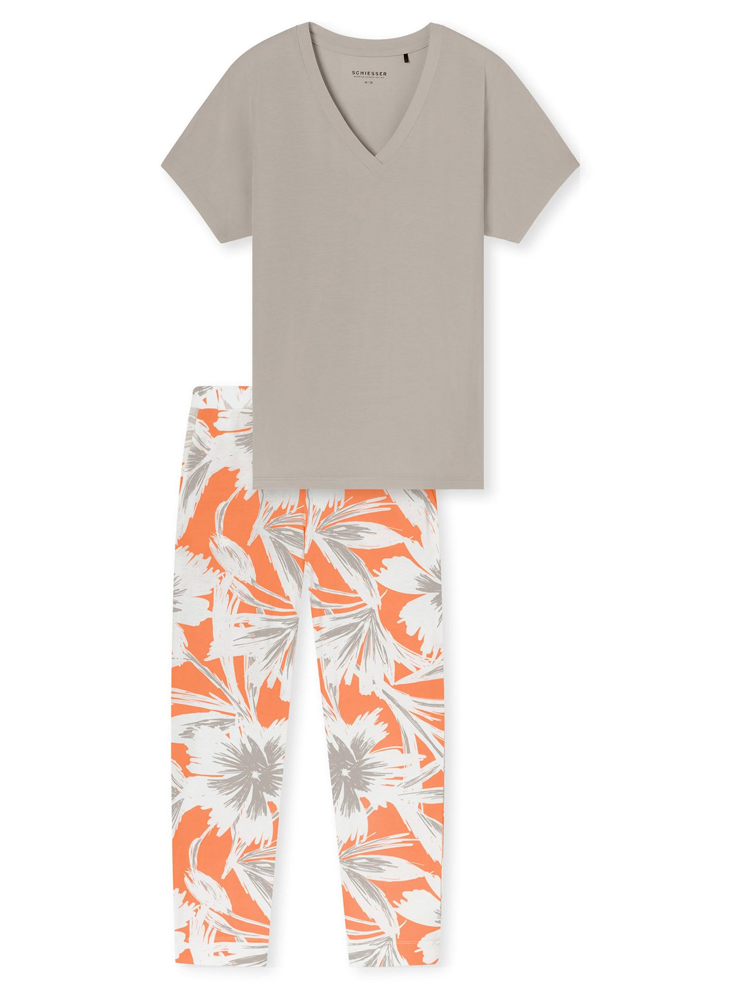Schiesser Pyjama Selected Premium 78 2 Tlg Schlafanzug Schlafmode