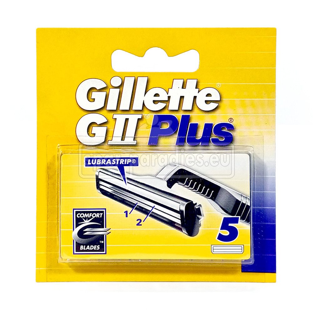 Gillette Rasierklingen Gillette GII Plus Rasierklingen, 5er Pack, Klinge