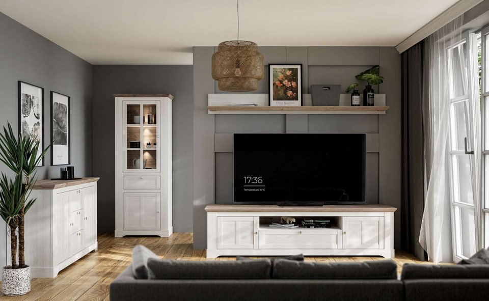 99rooms Wohnwand Ilona Wohnmöbel Wohnzimmer Set 4×st Bestehend